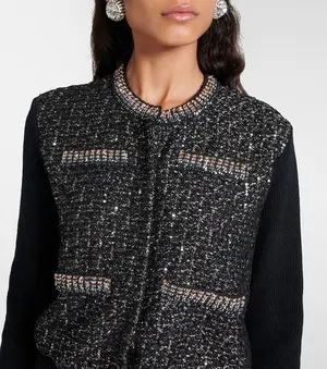 Giambattista Valli Sequined Wool Cardigan