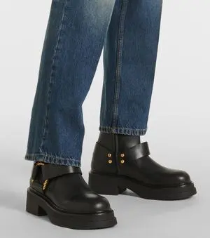 Dorothee Schumacher Leather Combat Boots