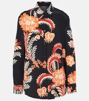 Etro Printed Silk Crêpe De Chine Blouse