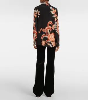 Etro Printed Silk Crêpe De Chine Blouse