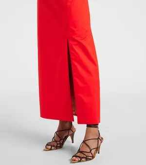Johanna Ortiz Ruffled One-shoulder Gown