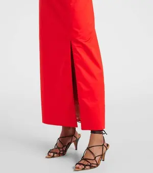Johanna Ortiz Ruffled One-shoulder Gown