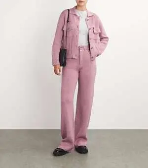 BARRIE Cashmere-cotton Trousers