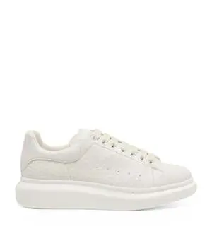 Alexander McQueen Leather Oversized Sneakers - White