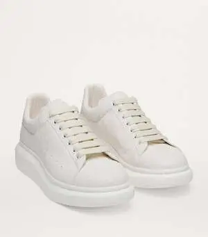 Alexander McQueen Leather Oversized Sneakers - White
