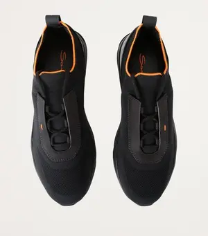 Santoni Technical-knit Runner Sneakers