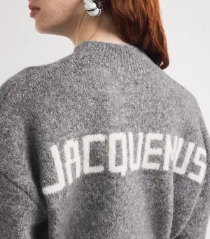 Jacquemus Alpaca Wool-blend Sweater - Grey