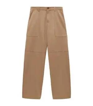 Loewe Cotton-blend Cargo Trousers - Beige