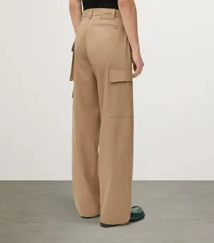 Loewe Cotton-blend Cargo Trousers - Beige