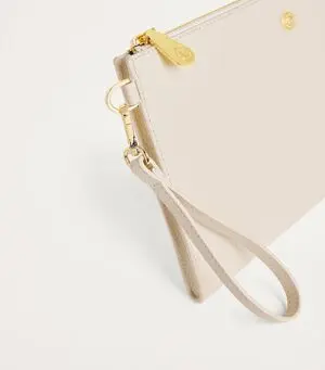 Harrods Medium Pebbled Leather Pouch
