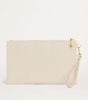 Harrods Medium Pebbled Leather Pouch