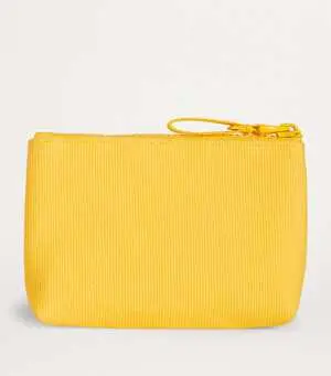 Harrods Cotton Logo Coin Purse - Yellow
