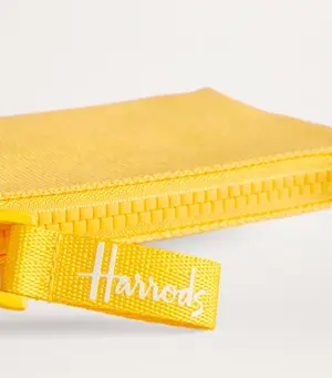 Harrods Cotton Logo Coin Purse - Yellow
