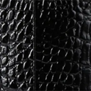 Paris Texas Croc-embossed Leather Knee-high Boots With Block Heel - Black