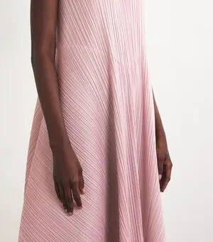 Issey Miyake Solar Flare Midi Dress - Pink | Editorialist