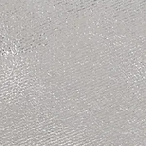 Harrods Medium Metallic Logo Pouch - Silver