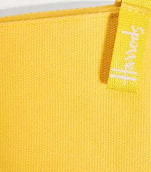 Harrods Cotton Logo Pouch - Yellow