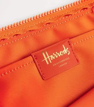 Harrods Large Nylon Pouch - Orange