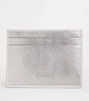 Harrods Leather Metallic Card Holder