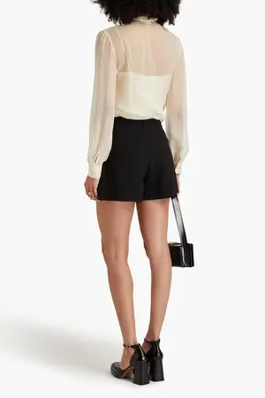 Moschino Pleated Crepe Shorts