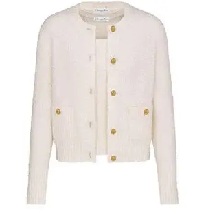 Dior Cotton Twinset - Ecru