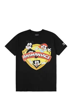 THE HUNDREDS X Anamaniacs Shield T-shirt - Black