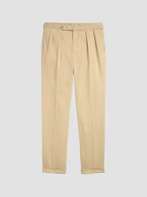 Polo Ralph Lauren Pleated Gart-dyed Trousers - Tan
