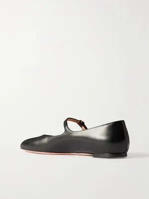 Bally Banya Leather Mary Jane Ballet Flats - Black