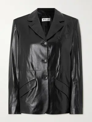 Bally Leather Blazer