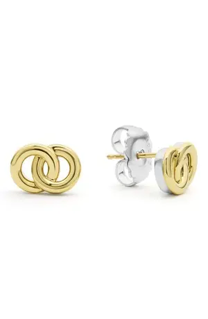 Lagos Interlocking Circle Stud Earrings