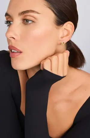 Lagos Interlocking Circle Stud Earrings