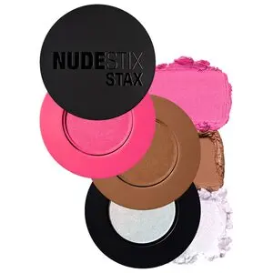 NUDESTIX Sunpink Glow Stax 3pc Blush Balm Set - One-color