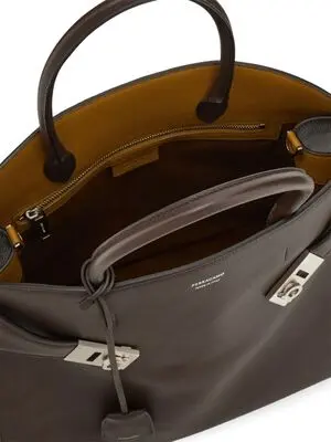 FERRAGAMO Hug Tote Bag - Brown
