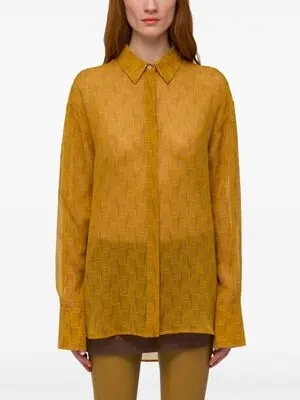 FERRAGAMO Gancini Shirt - Yellow