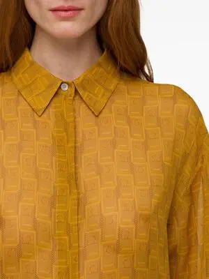 FERRAGAMO Gancini Shirt - Yellow