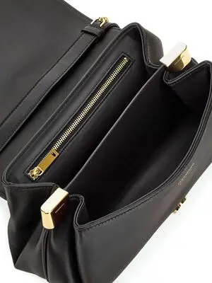 FERRAGAMO Small Front-flap Shoulder Bag - Black