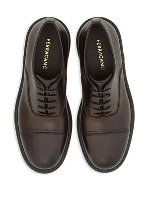 FERRAGAMO Toe-capped Leather Oxford Shoes