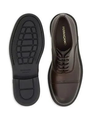 FERRAGAMO Toe-capped Leather Oxford Shoes