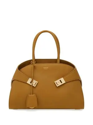 FERRAGAMO Small Hug Tote Bag - Brown
