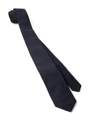 Prada Pointed-tip Silk Tie - Blue