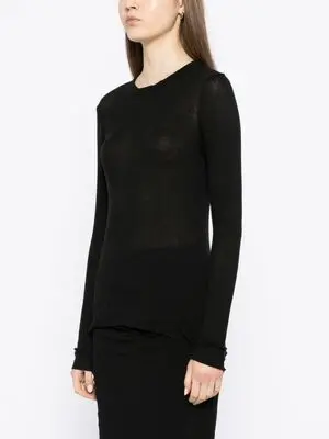 JAMES PERSE Long-sleeve Ribbed Sweater - Black