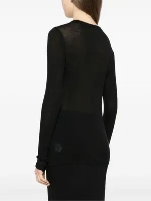 JAMES PERSE Long-sleeve Ribbed Sweater - Black