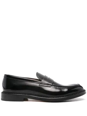DOUCAL'S Horse Penny Loafers - Black
