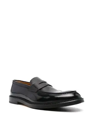DOUCAL'S Horse Penny Loafers - Black