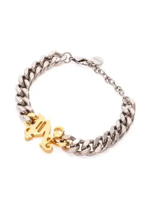 Palm Angels Pa Monogram Chain Bracelet - Silver