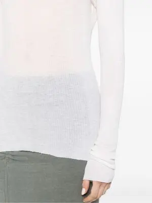 JAMES PERSE Long-sleeve Ribbed Sweater - Neutrals