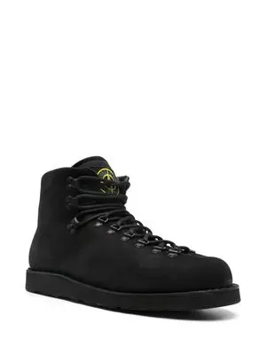 Stone Island Leather Ankle Boots