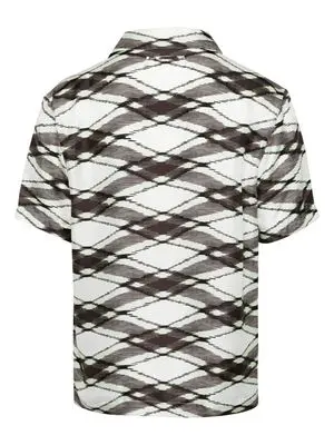 Missoni Patterned Silk Short Sleeve Shirt