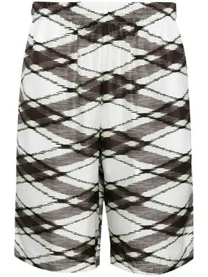 Missoni Patterned Silk Shorts - Green