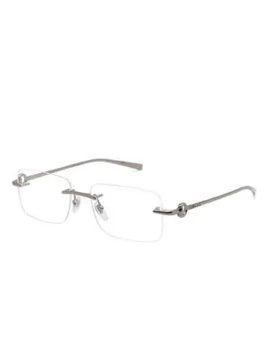 Gucci Logo-engraved Rimless Glasses